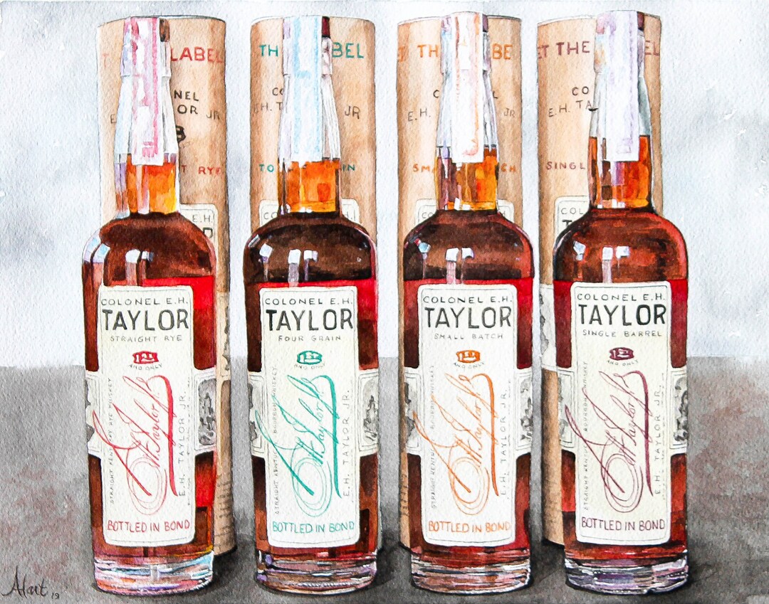 Col Taylor Bourbon Watercolor Art Print - 8x10 - Etsy