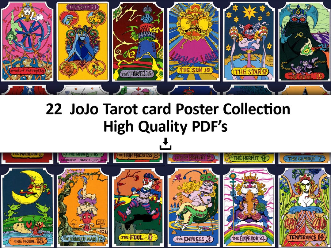 Complete Set of 22 Jojo's Bizarre Adventure Part 3: Stardust Crusaders ...
