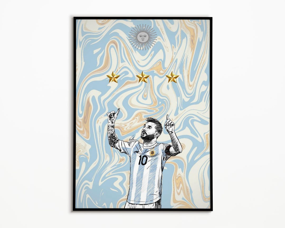 Lionel Messi Lionel Messi Wall Art Minimalist Poster Wall Decor ...