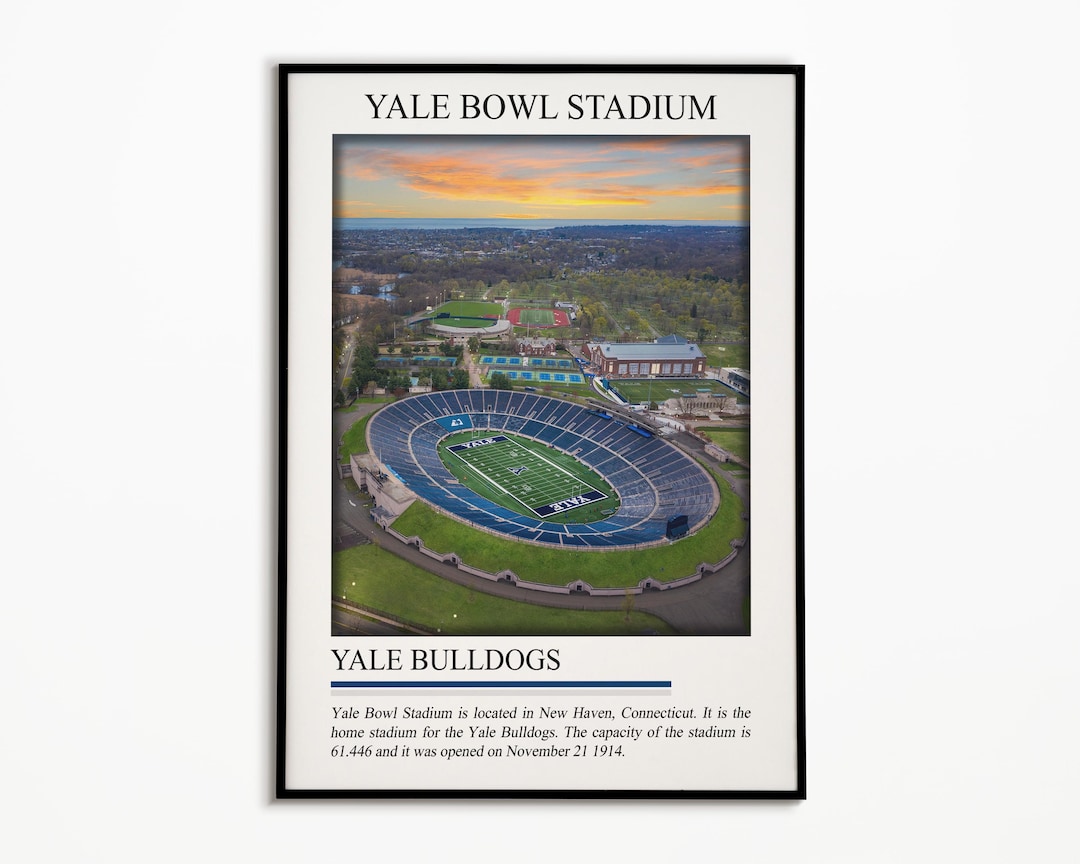 Yale Bowl Stadium Yale Bowl Stadium Wall Art American Football ...