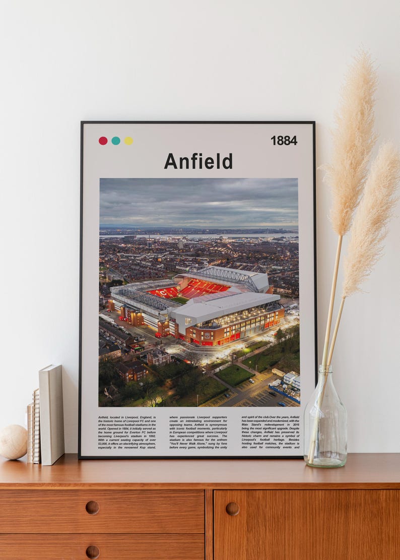 Anfield Anfield Wall Art Minimalist Poster Wall Decor Flexible Sizes ...
