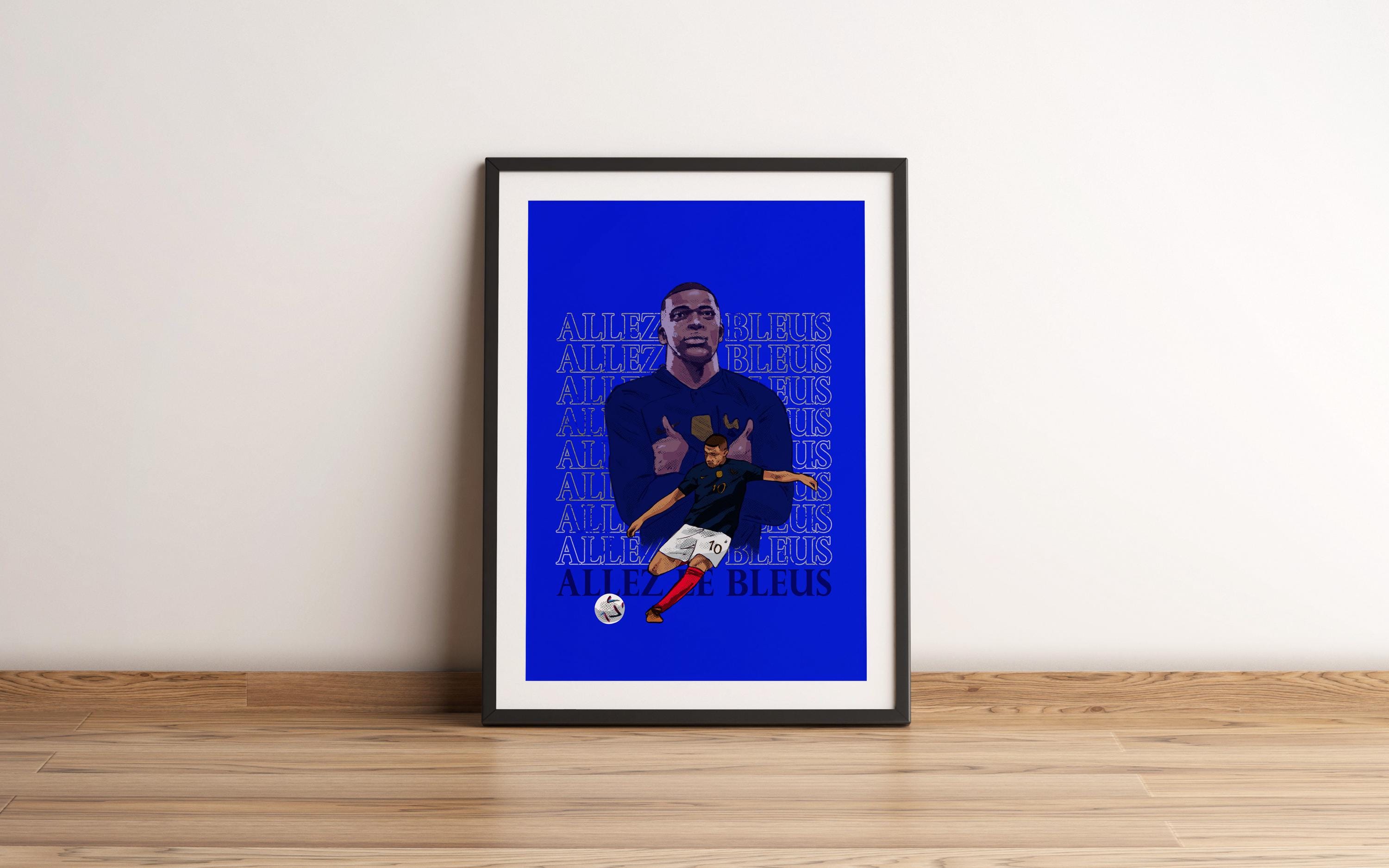 Kylian Mbappé Kylian Mbappé Wall Art Minimalist Poster Wall Decor ...