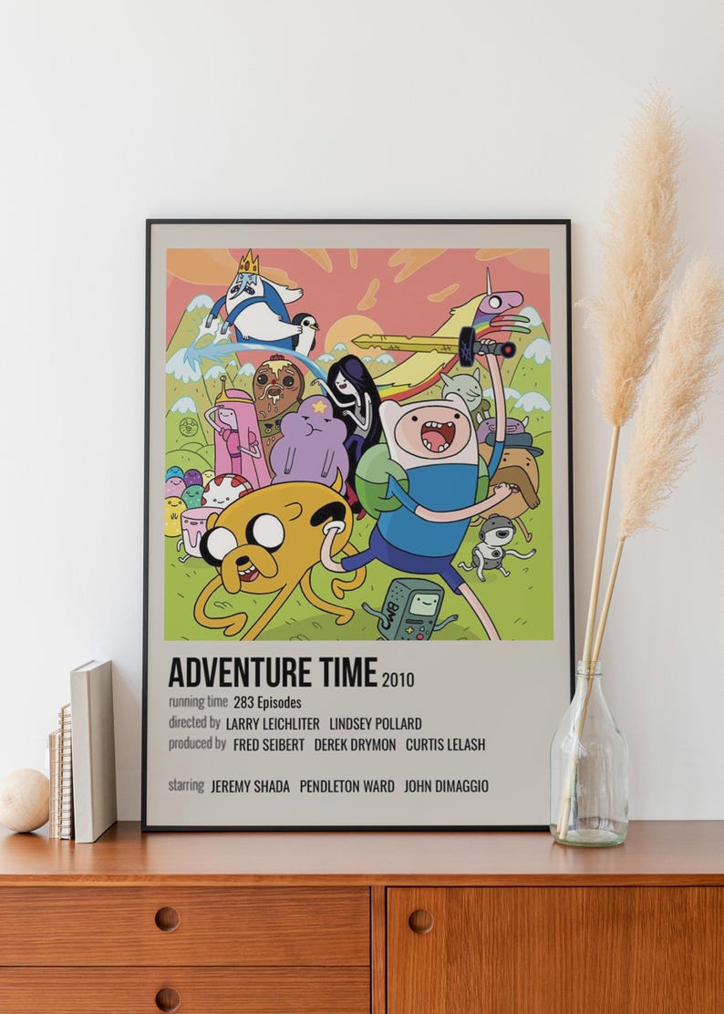 Adventure Time Adventure Time Wall Art Minimalist Poster Cartoon Poster ...