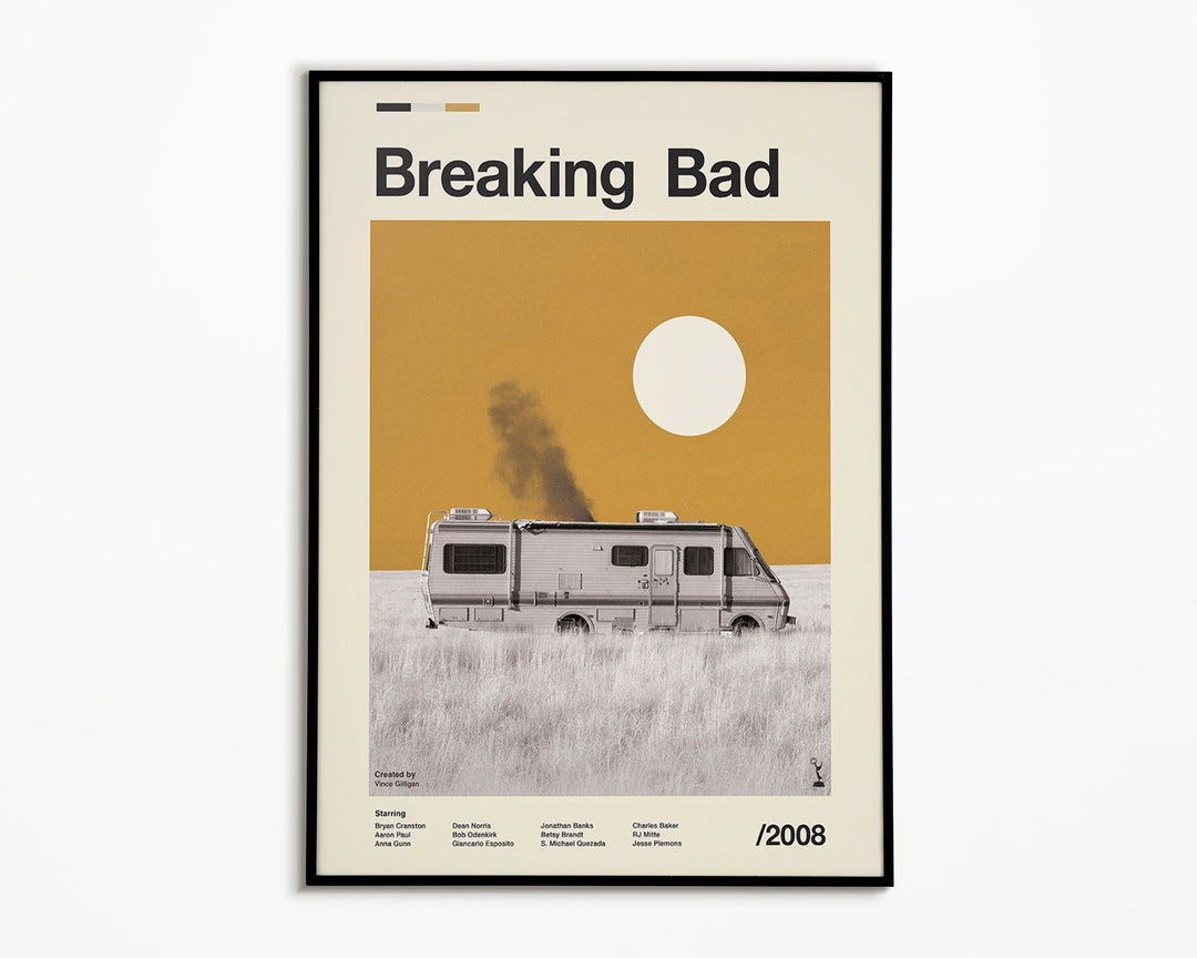 Breaking Bad Poster Breaking Bad Wall Art Tv Series Poster Minimalist ...