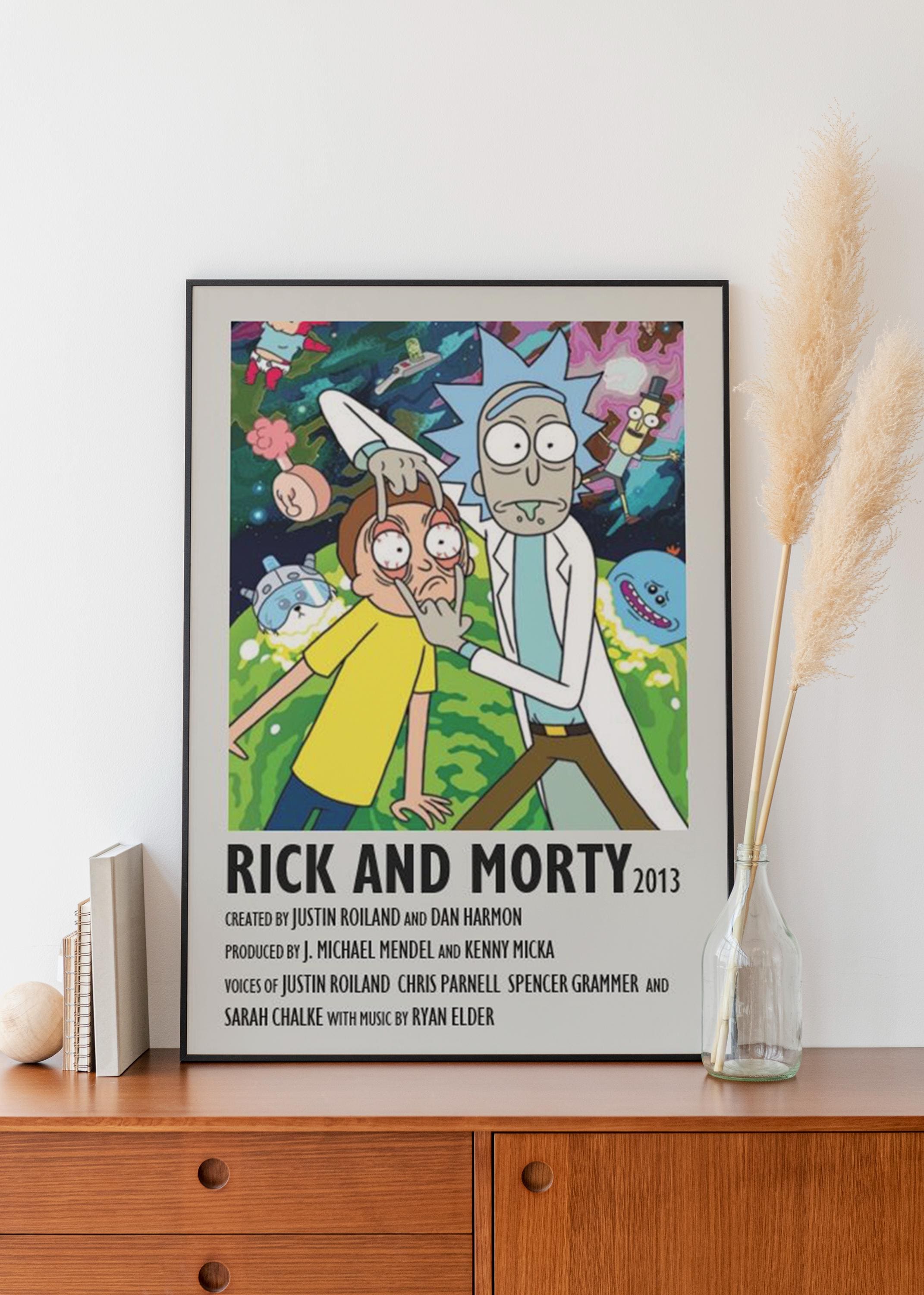 Rick and Morty Poster Rick and Morty Wall Art Tv Series Poster ...