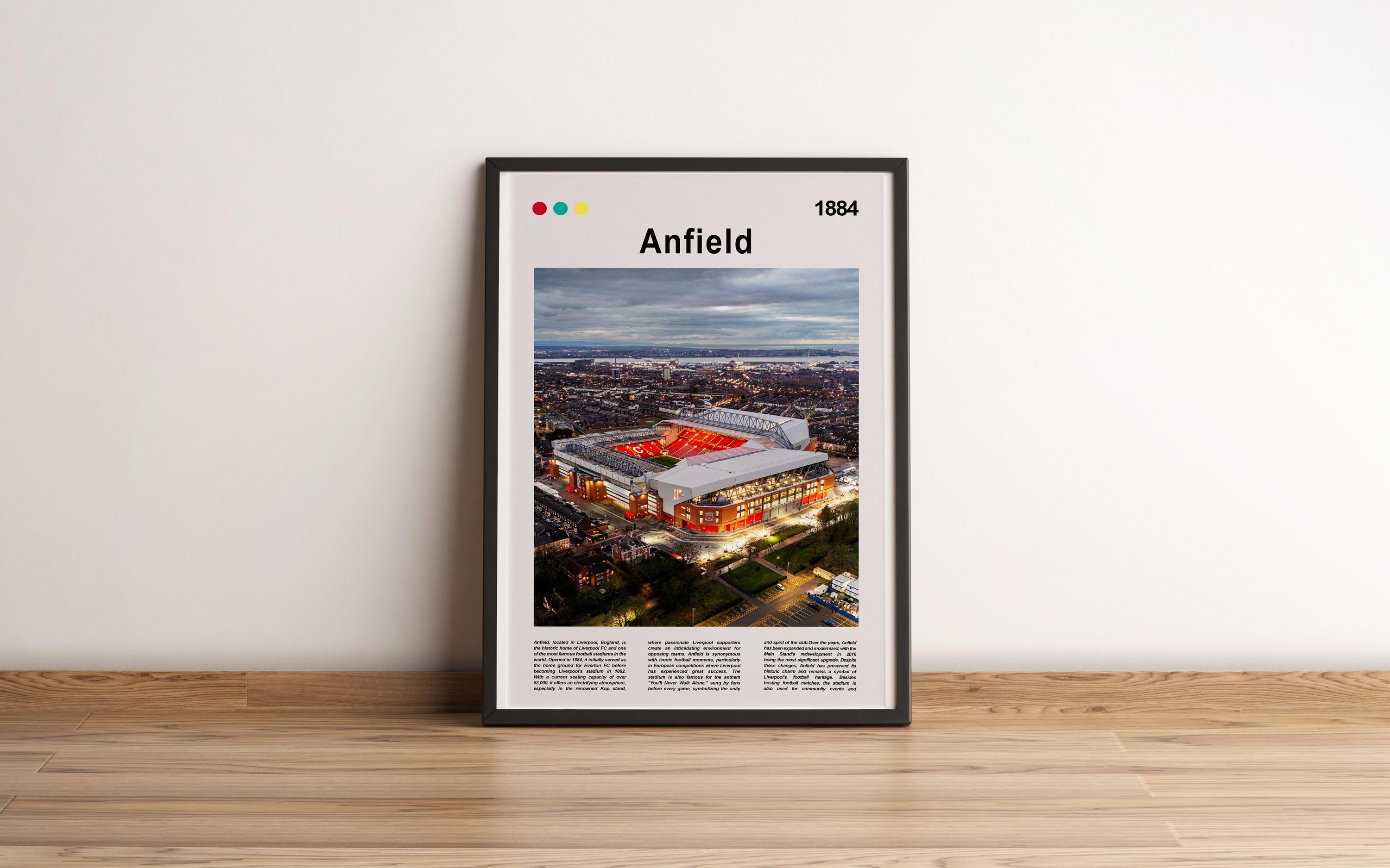 Anfield Anfield Wall Art Minimalist Poster Wall Decor Flexible Sizes ...