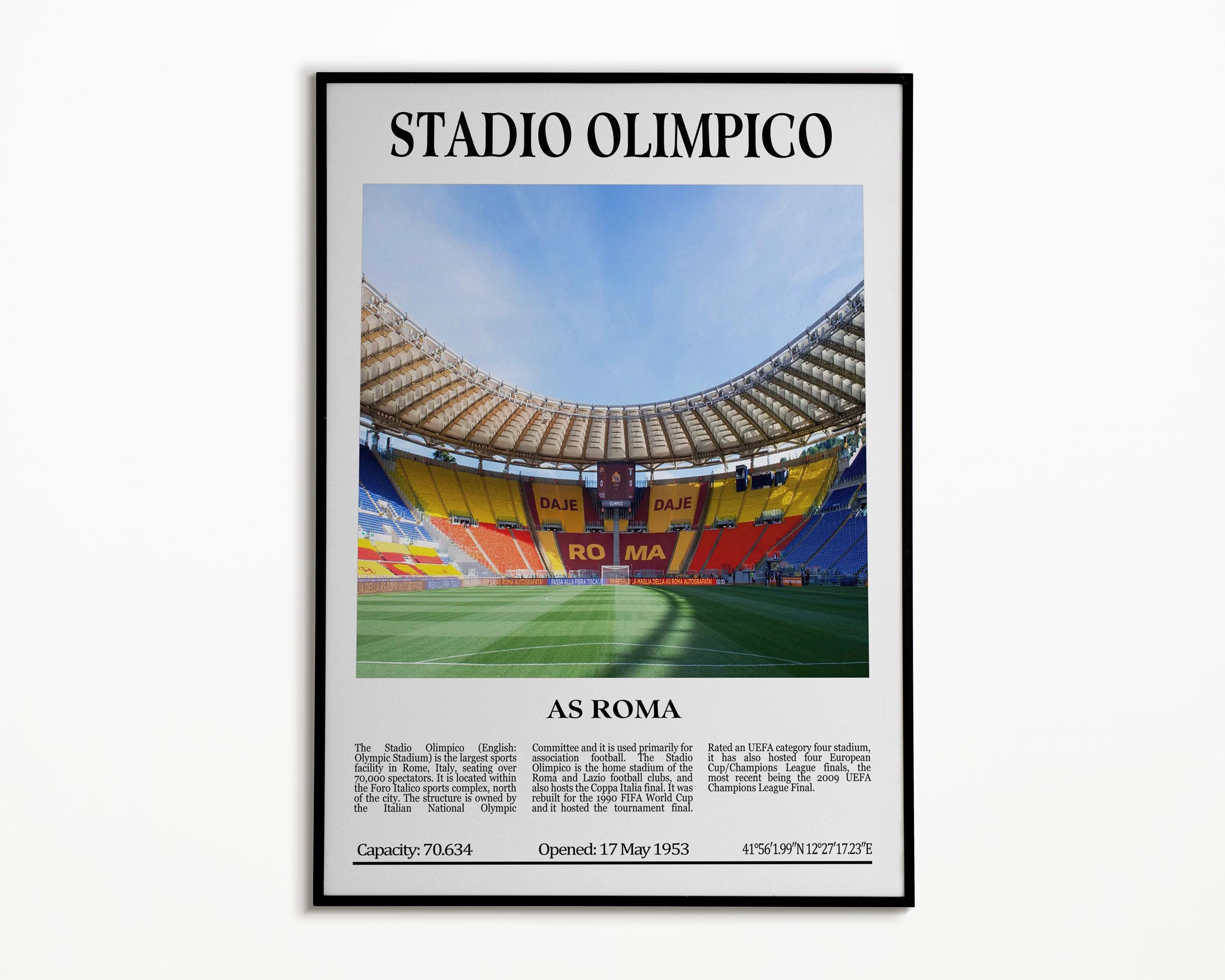 Stadio Olimpico Stadio Olimpico Wall Art Minimalist Poster Wall Decor ...