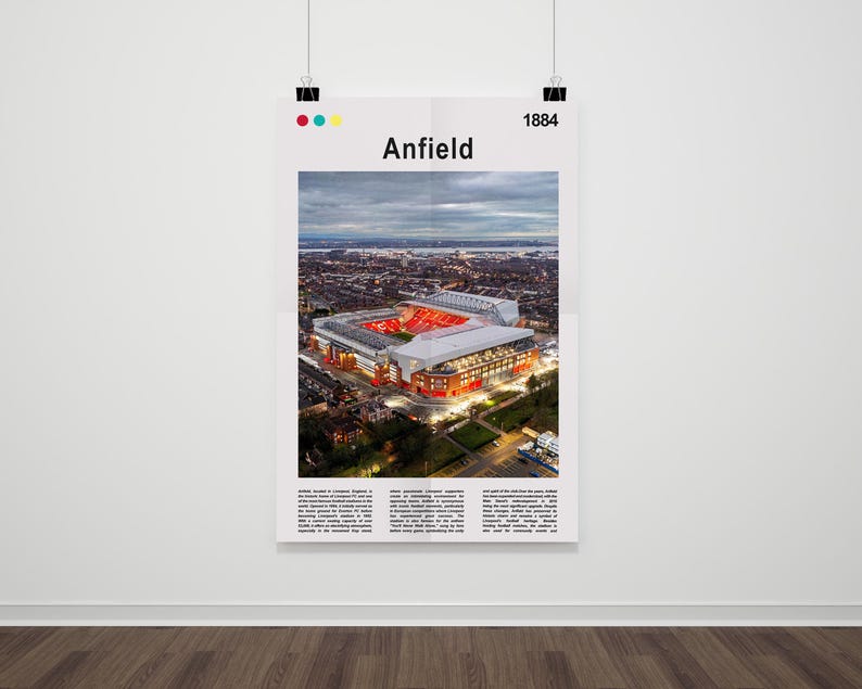 Anfield Anfield Wall Art Minimalist Poster Wall Decor Flexible Sizes ...