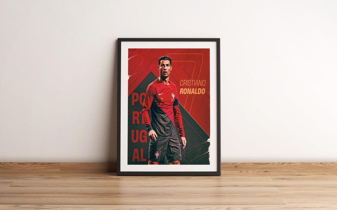 Cristiano Ronaldo Cristiano Ronaldo Wall Art Minimalist Poster Wall ...