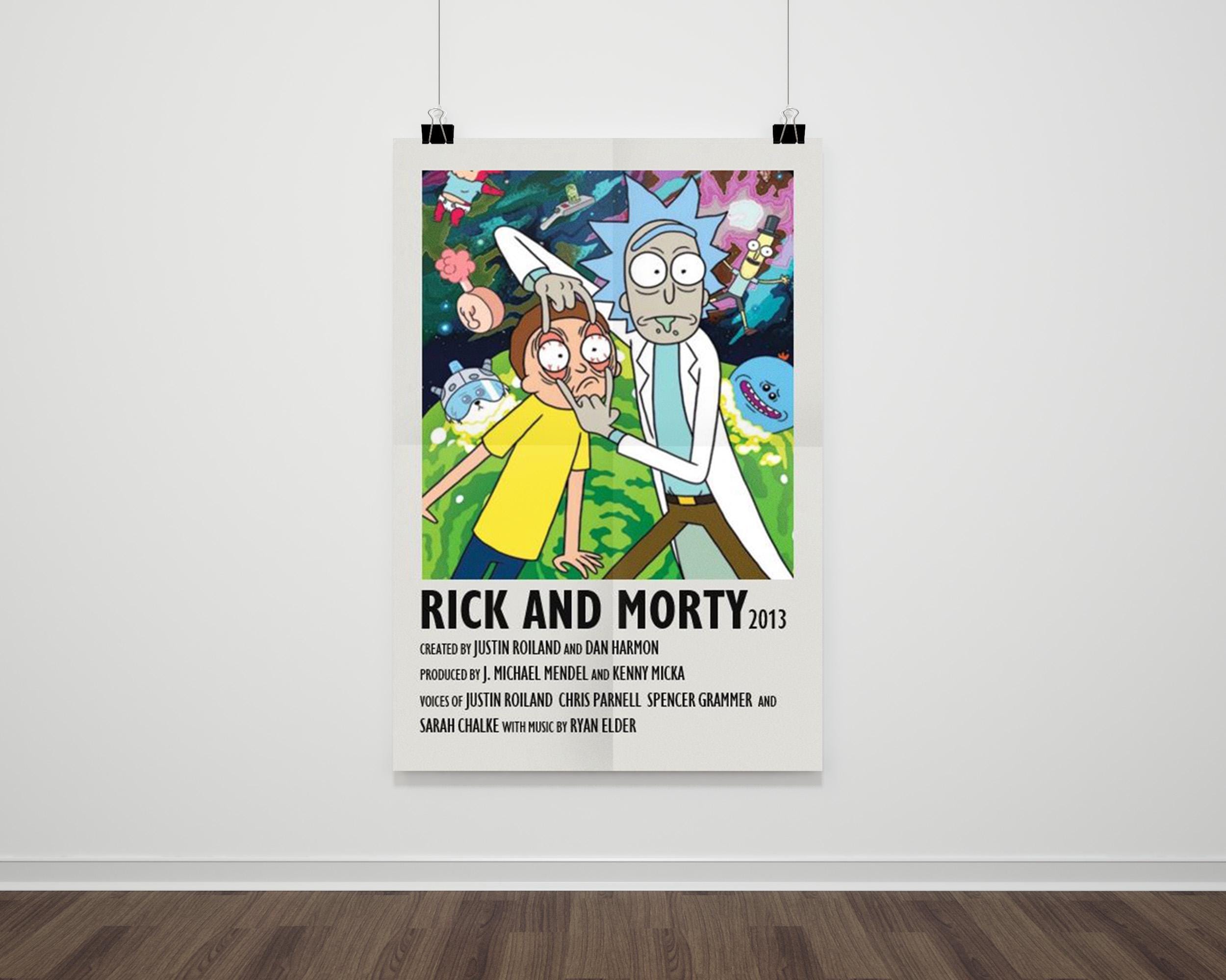 Rick and Morty Poster Rick and Morty Wall Art Tv Series Poster ...