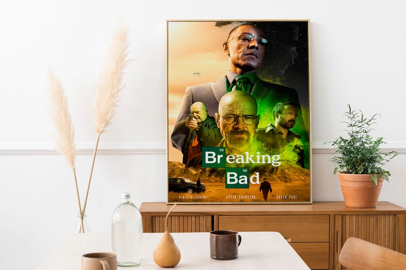 Breaking Bad Poster Breaking Bad Wall Art Tv Series Poster Minimalist ...