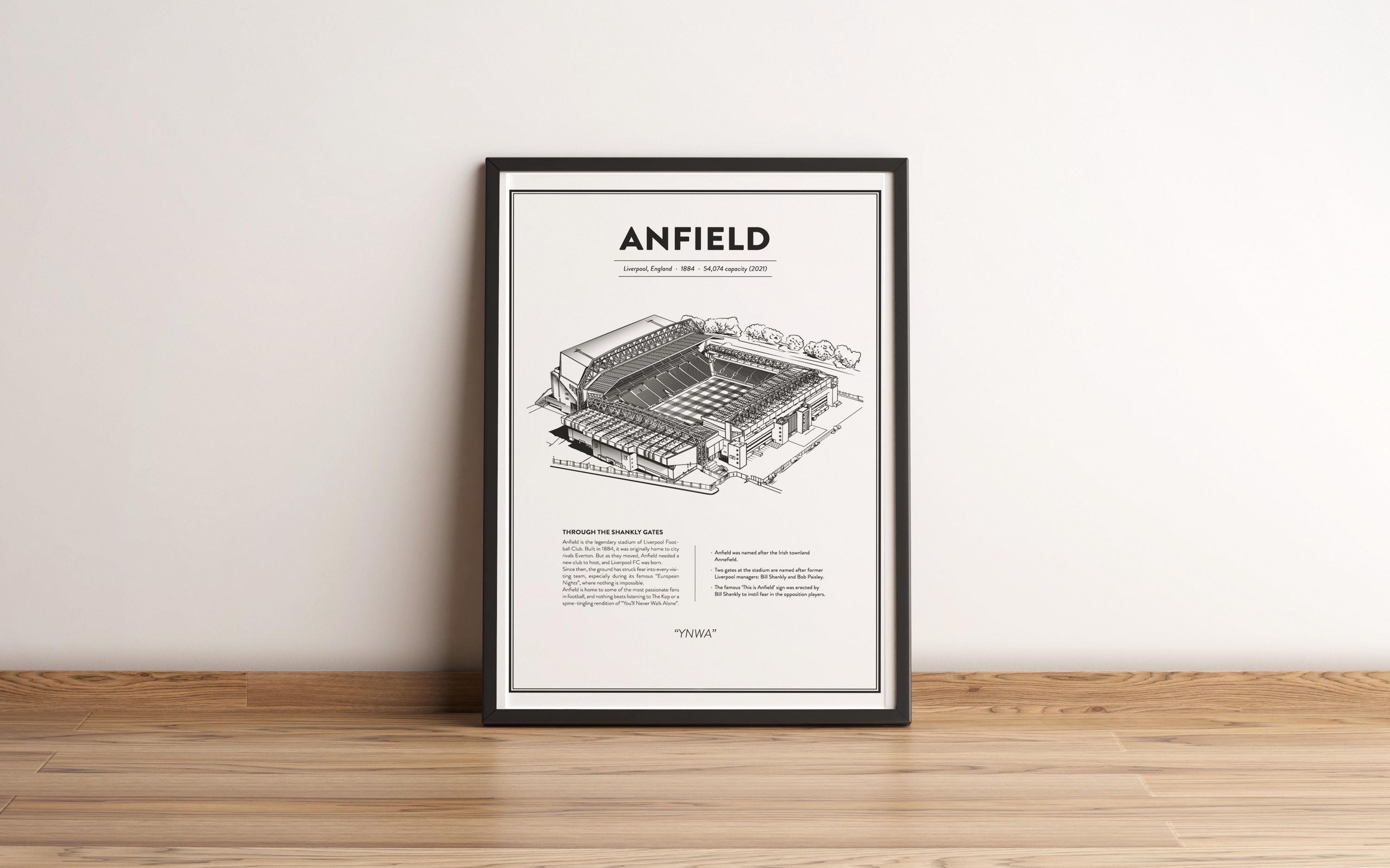Anfield Anfield Wall Art Minimalist Poster Wall Decor Flexible Sizes ...