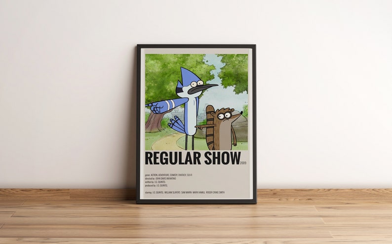 Digital Regular Show Poster Regular Show Wall Art Epic Tv Series Poster ...
