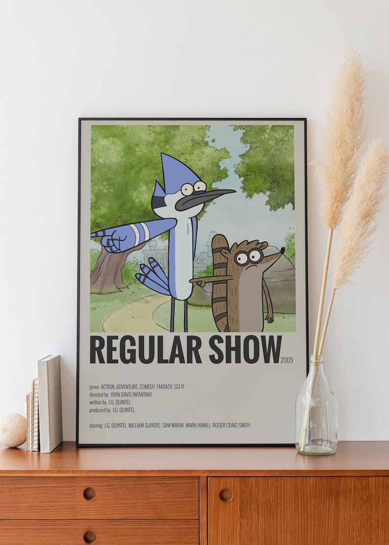 Digital Regular Show Poster Regular Show Wall Art Epic Tv Series Poster ...