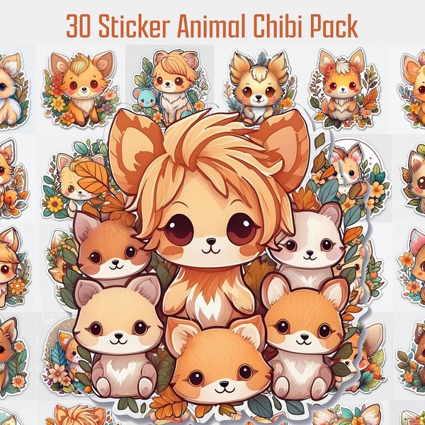 Chibi Animals - Etsy