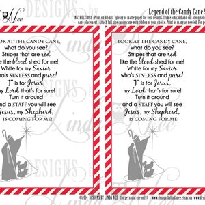 Legend of the Candy Cane - Card for Witnessing at Christmas - Jesus is ...