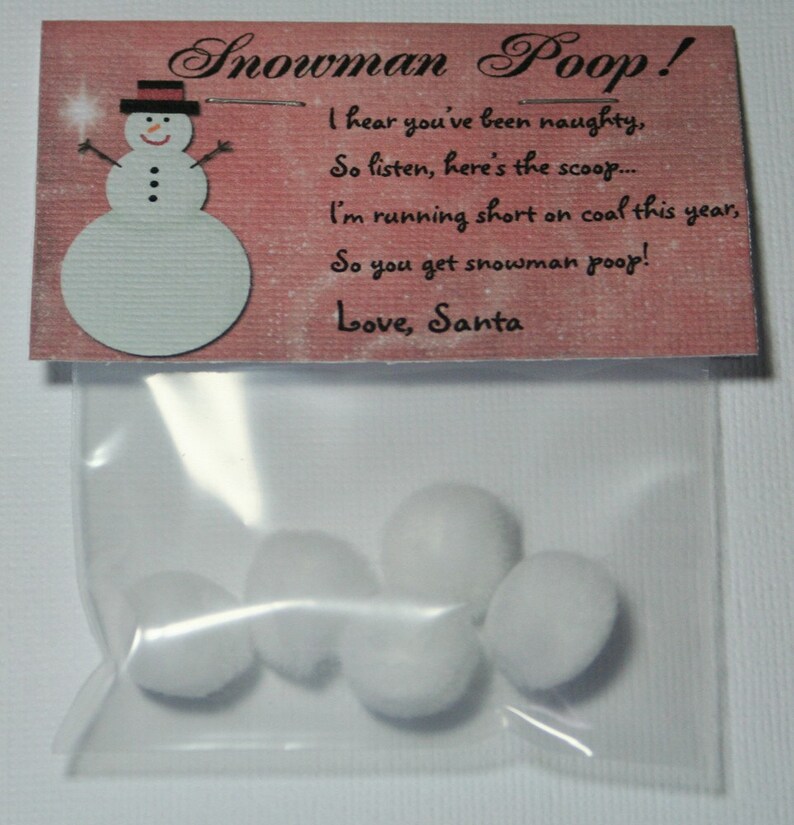 DIY SNOWMAN POOP Great for a Christmas Stocking Stuffer - Etsy