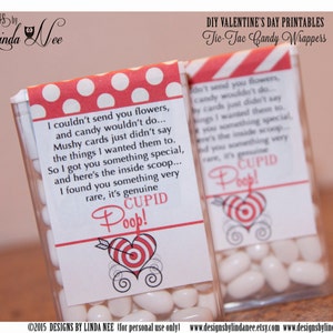 Tic Tac CUPID POOP POEM Heart Valentine Printable Wrapper Party Package ...