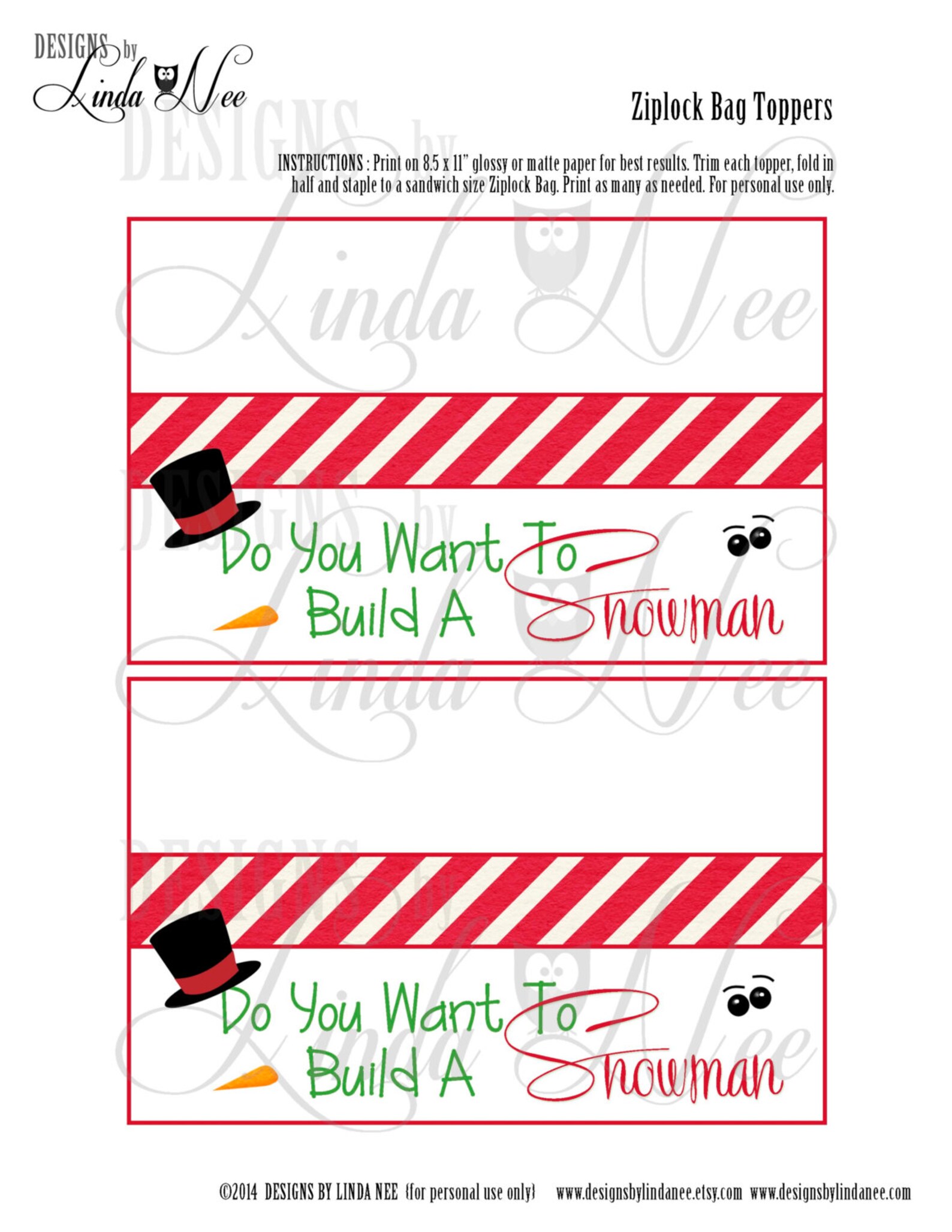 Do You Want to Build a Snowman Melted Snowman Ziplock Bag - Etsy