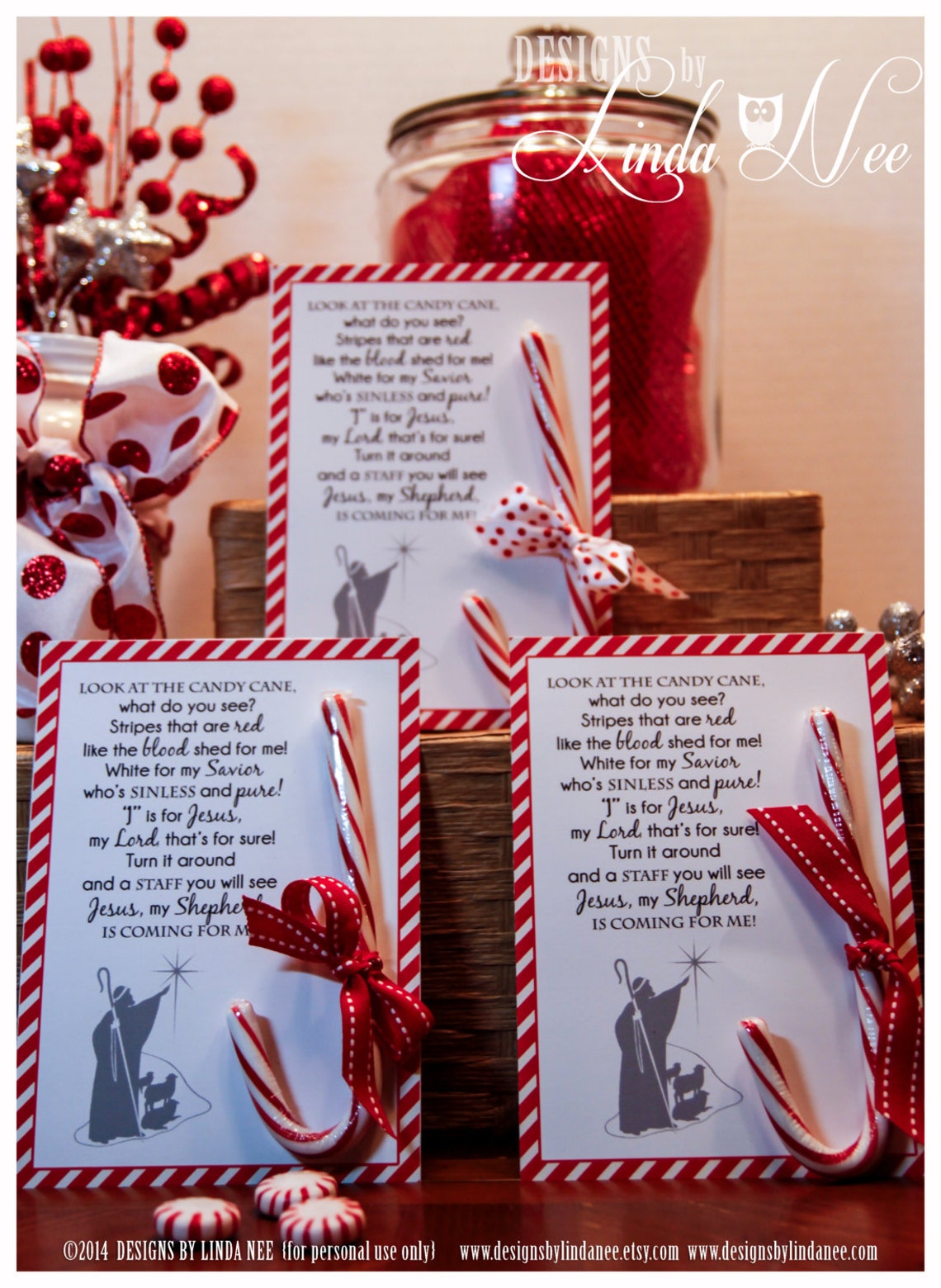 Legend of the Candy Cane Card for Witnessing at Christmas - Etsy