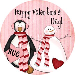 Instant Download - Valentine's Day Penguin and Snowmen Melt My Heart ...