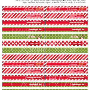 Straw Flags Wrappers Santa Christmas Straw Flag Wrapper Christmas ...