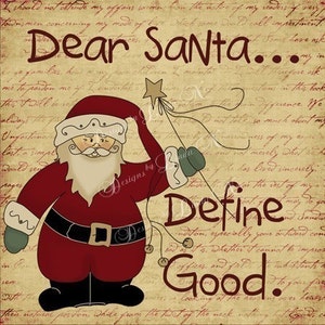 Instant Download - Waiting for SANTA (1 X 1 Inch) Images Digital ...