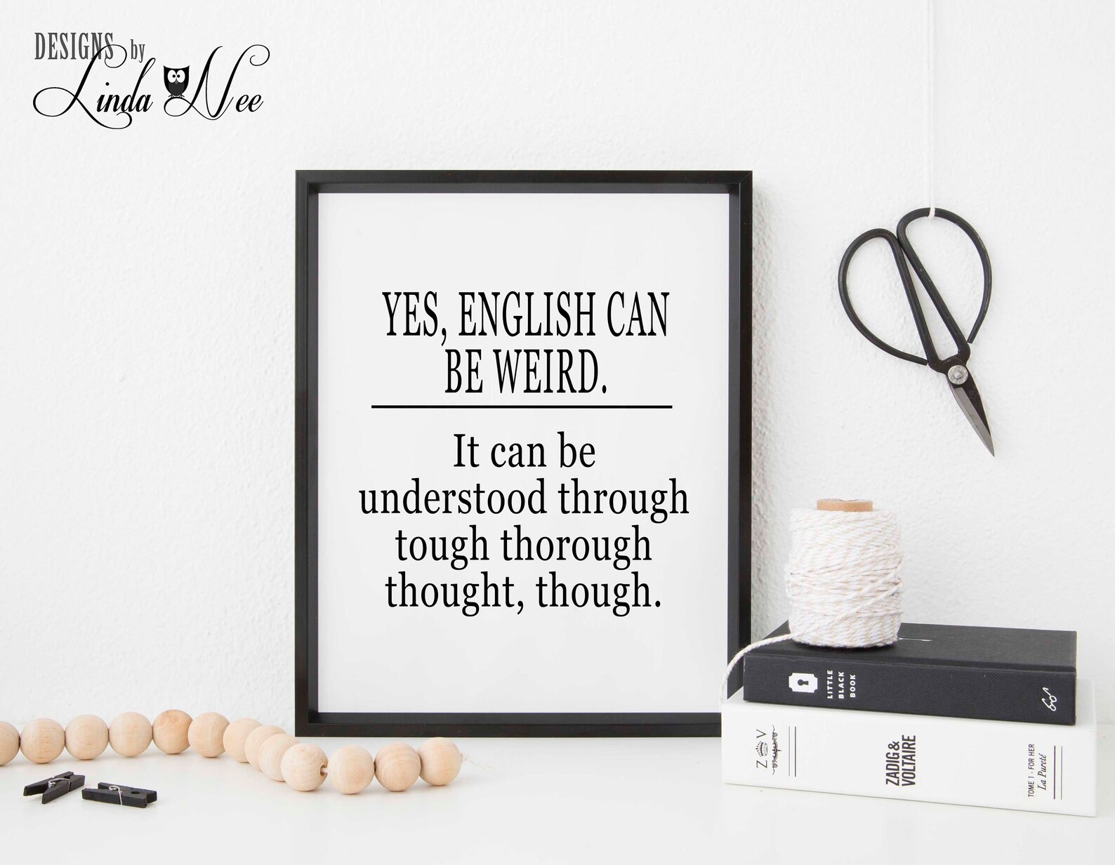English is Weird Geek Wall Print Teacher Gift Office Decor - Etsy