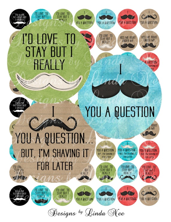 Mustache Thank You Sayings