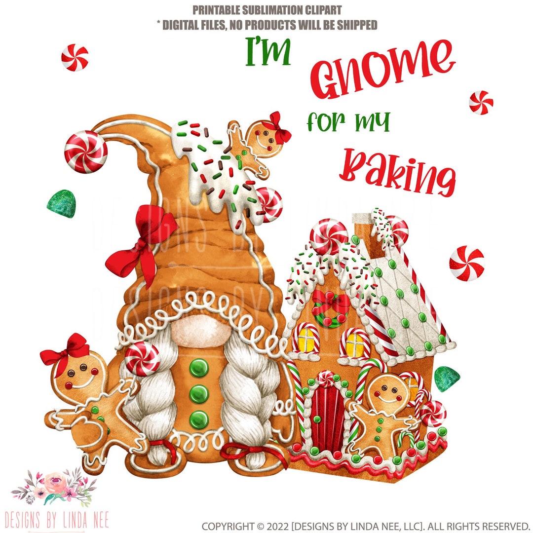 Christmas Gingerbread Gnome PNG Santa Gingerbread Sublimation - Etsy