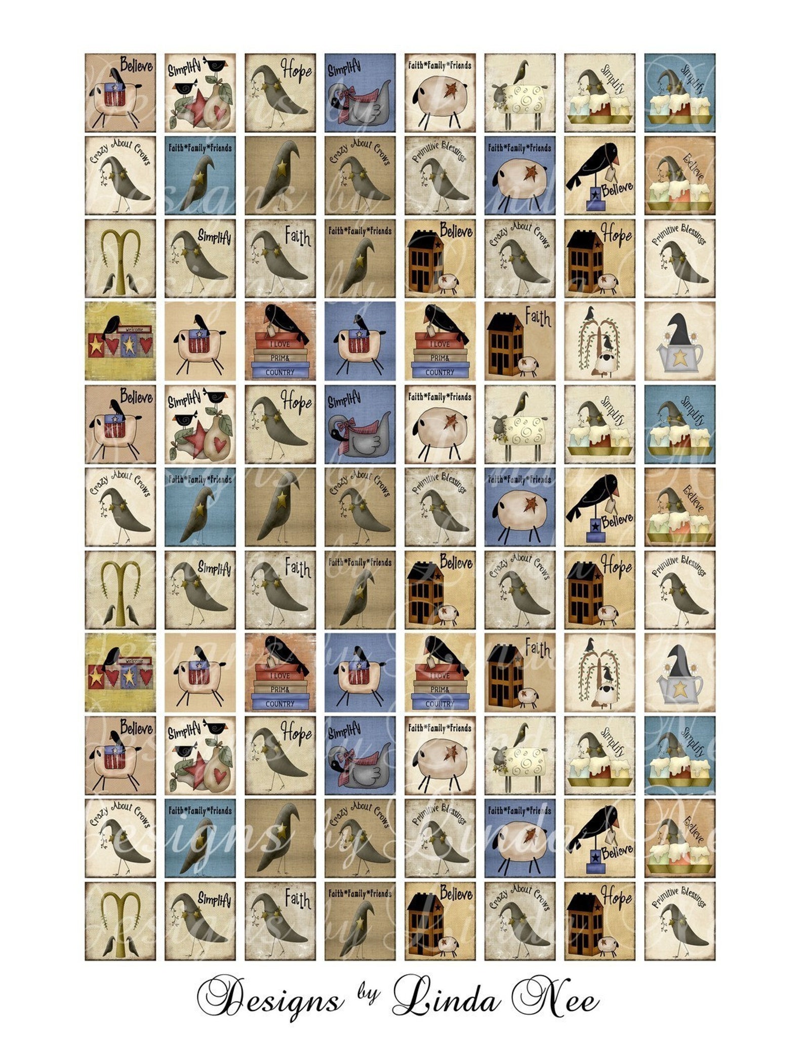 Instant Download COUNTRY LIVING .75 X .83 Scrabble Inch - Etsy