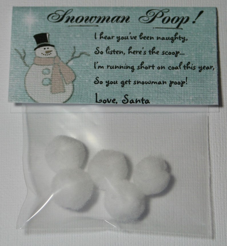 DIY SNOWMAN POOP Great for a Christmas Stocking Stuffer - Etsy