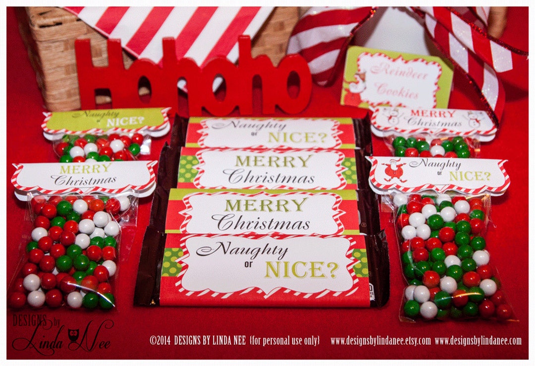 Christmas Treat Bag Toppers Santa Christmas Sandwich Ziplock Bag Topper ...