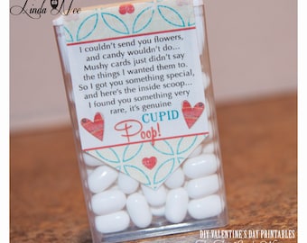 Tic Tac CUPID POOP POEM Valentine Printable Wrapper Party | Etsy