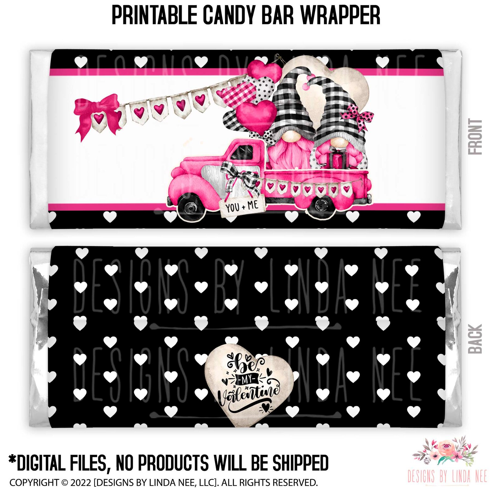 Valentine Candy Bar Wrappers Valentine Party Favors Cute - Etsy