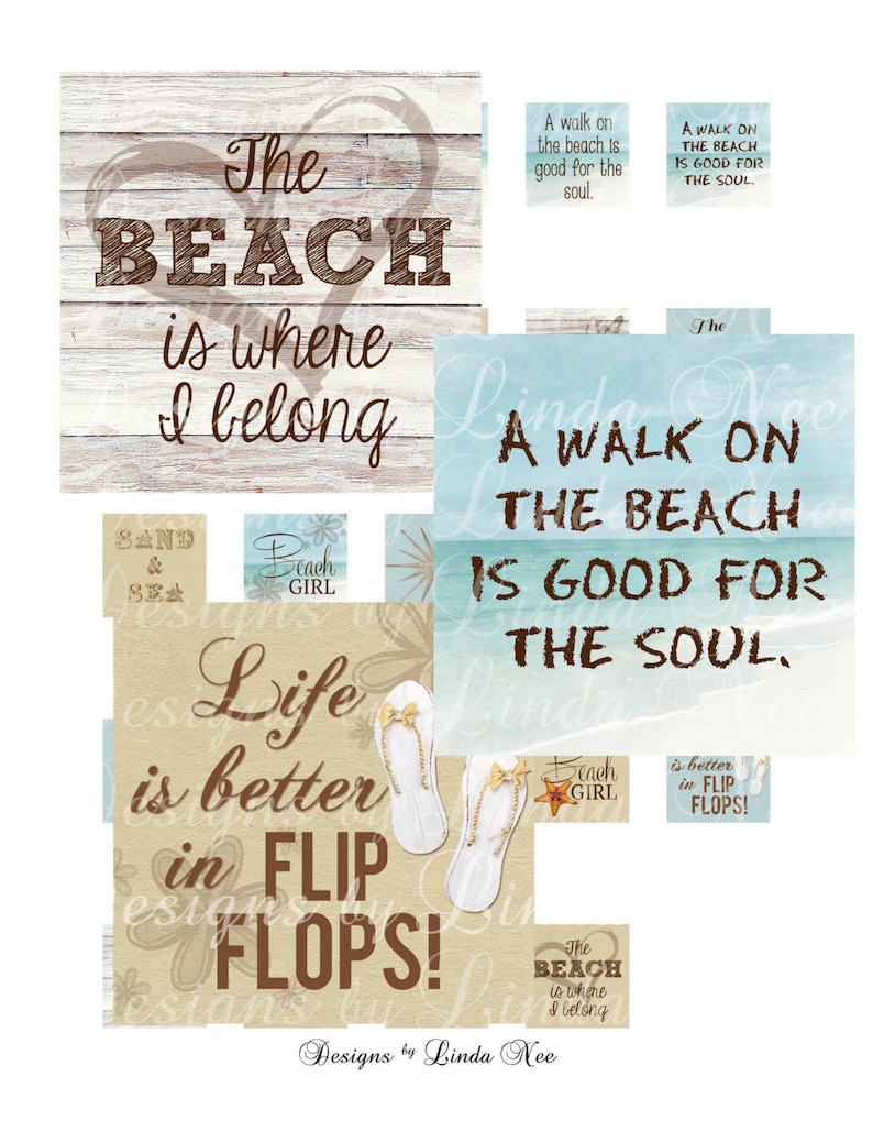 Seaside FLIP FLOP Beach Girl Life is Better in Flip Flops - Etsy