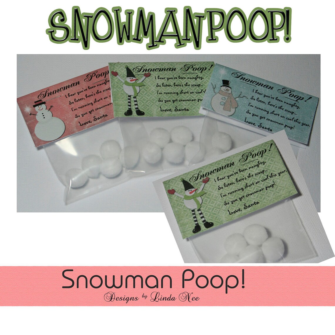 DIY SNOWMAN POOP Great for a Christmas Stocking Stuffer - Etsy