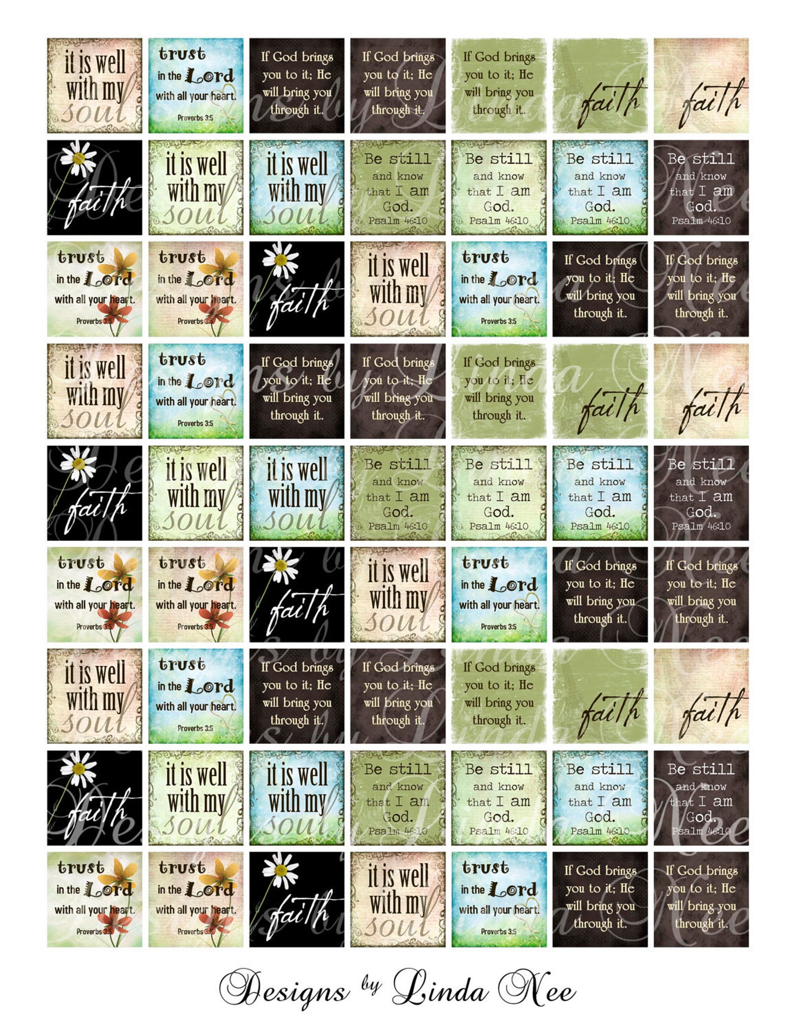 Instant Download Christian Inspirational .75 X .83 Scrabble - Etsy