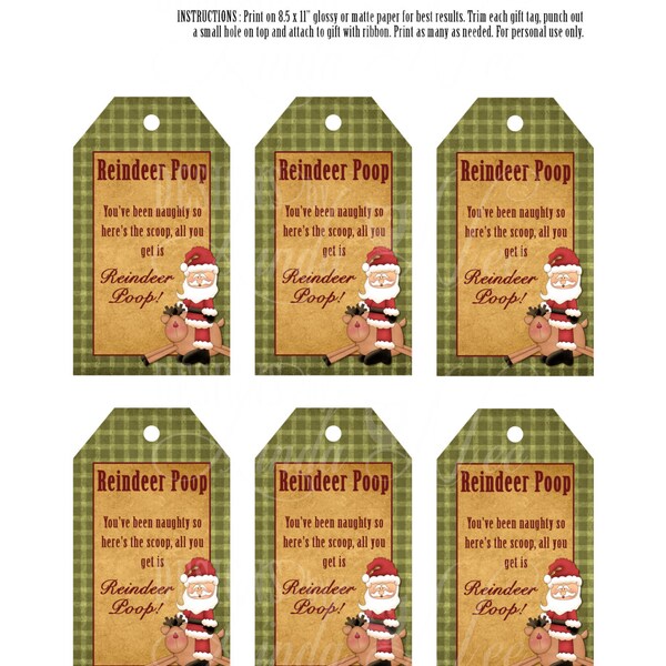 Reindeer Poop - Etsy