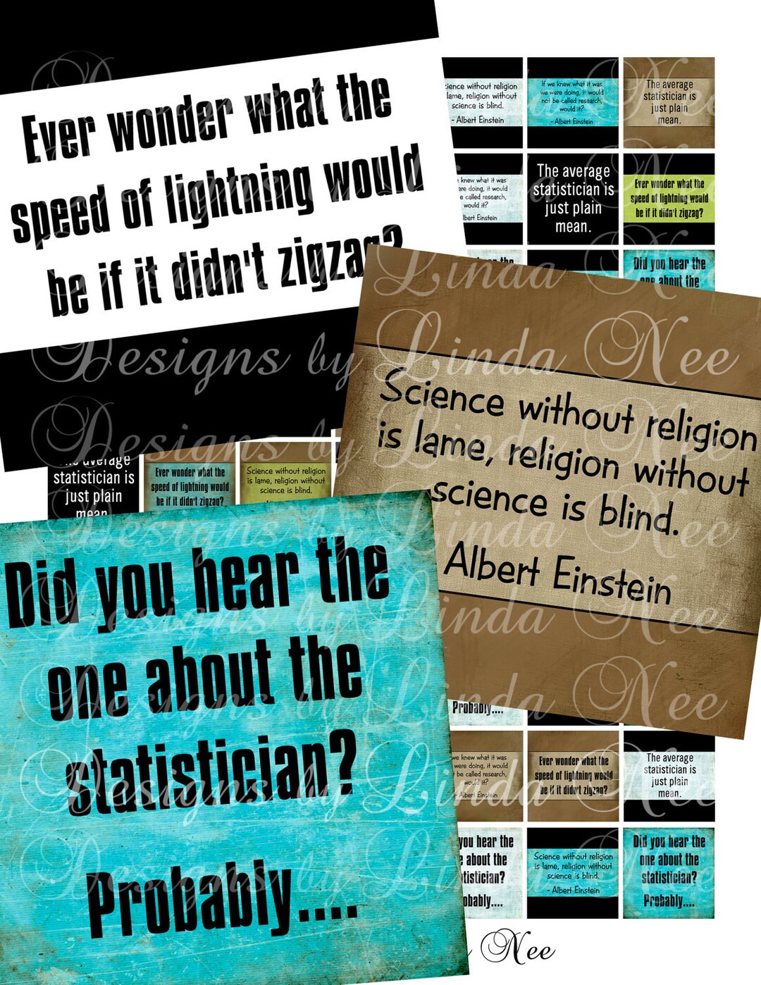 NEW- Science Geek (.75 X .83 Scrabble Inch) Images Digital Collage ...