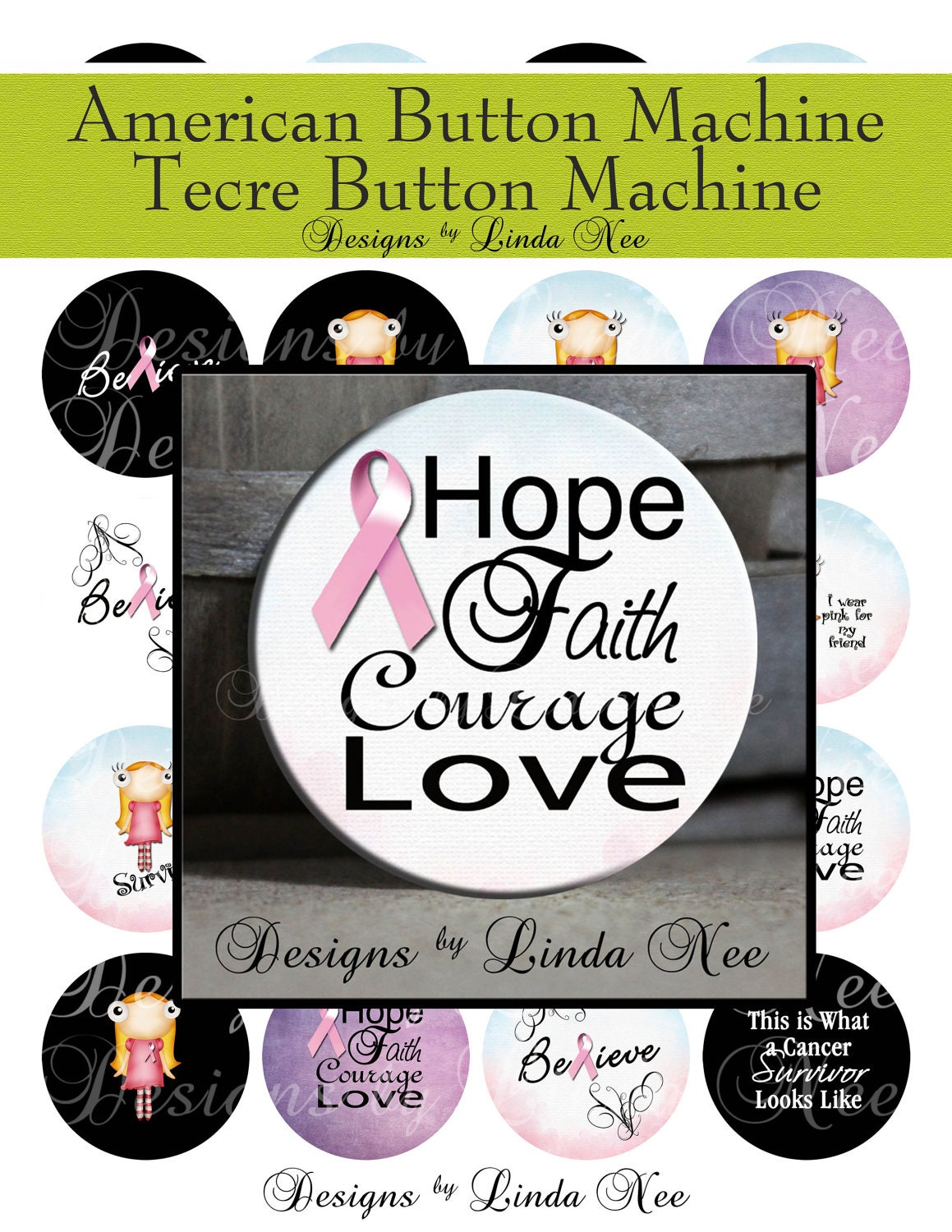 Origami Design Pinback Flatback Buttons Flair Buttons Digital Printable ...