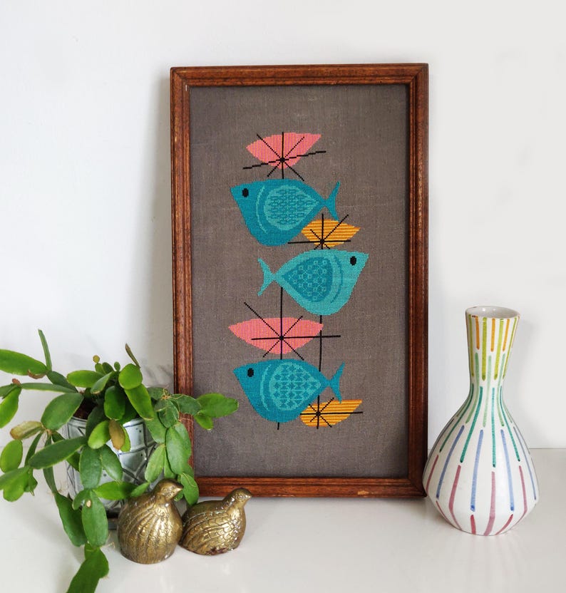 Atomic Fish - PDF Digital Cross Stitch Pattern S004 - Etsy