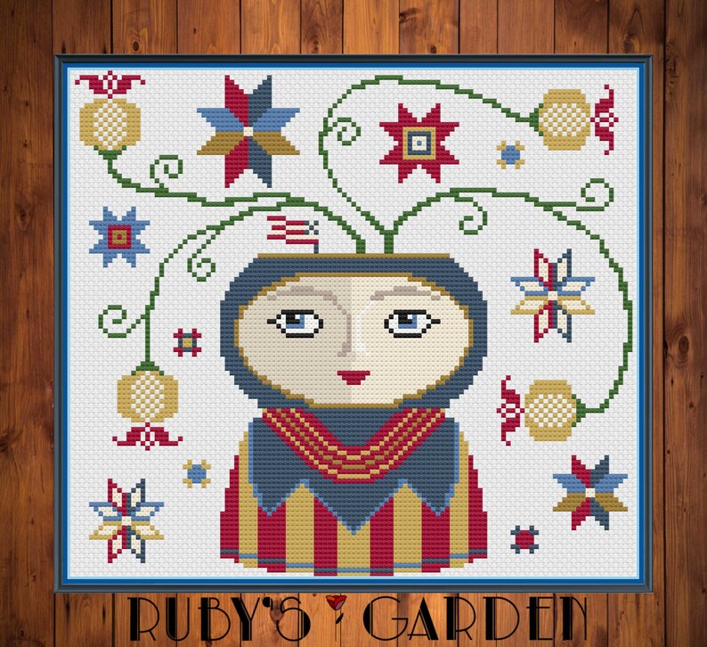 Well Hello Ruby - PDF Digital Cross Stitch Pattern S001 - Etsy