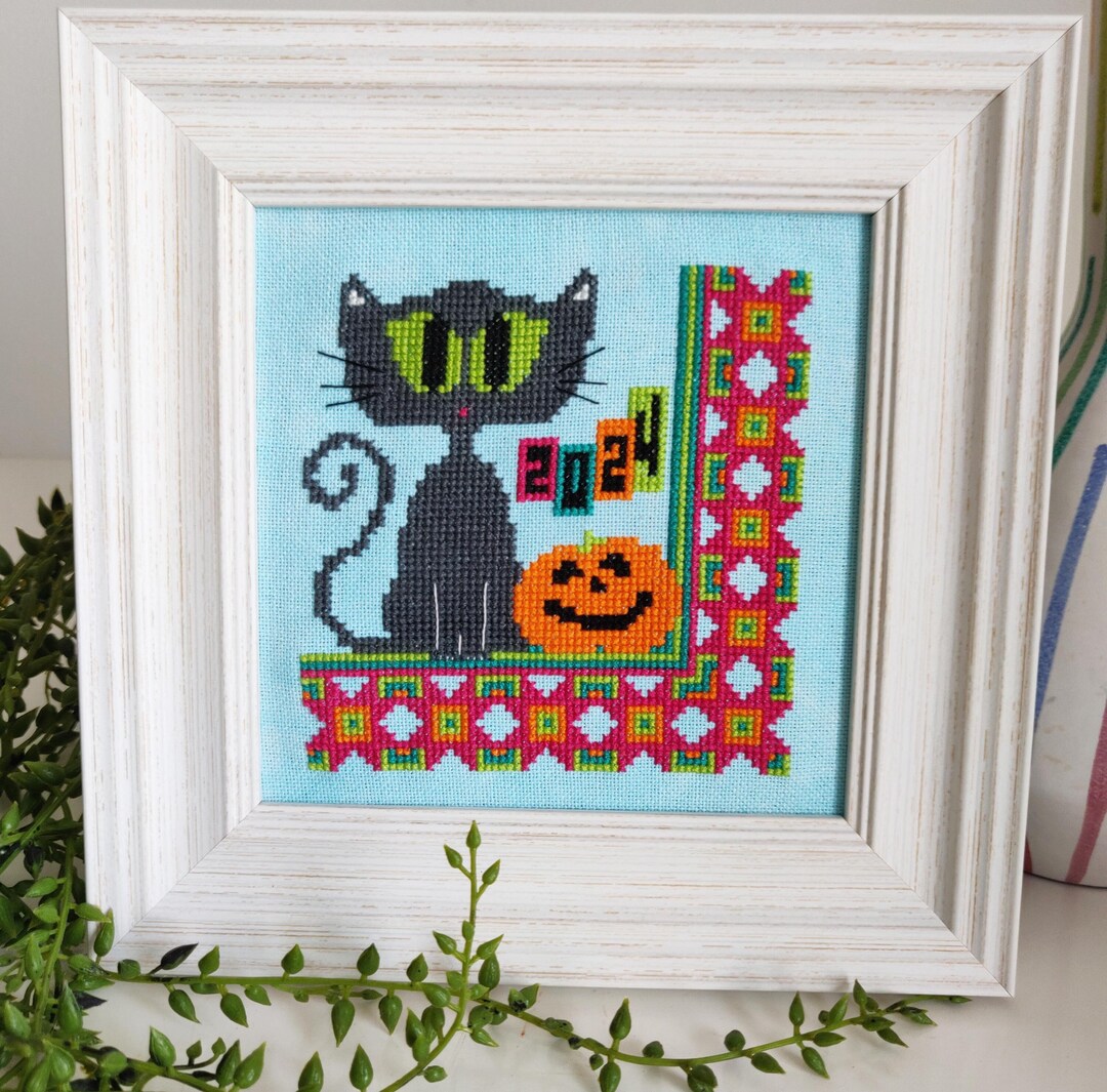 Gray Cat Strut - PDF Digital Cross Stitch Pattern S002 - Etsy