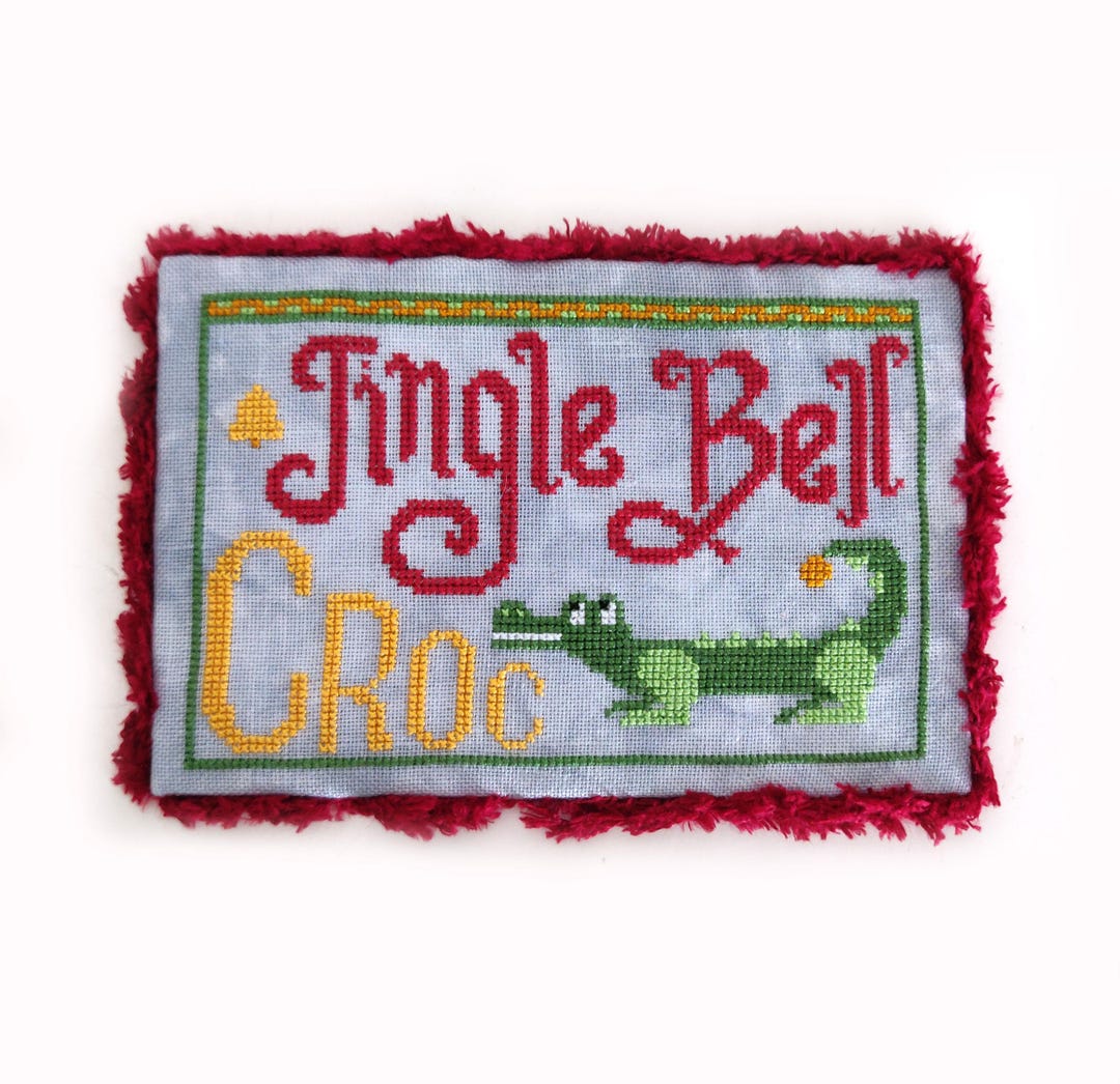 Jingle Bell Croc Cross Stitch Chart - PDF Digital Cross Stitch Pattern ...