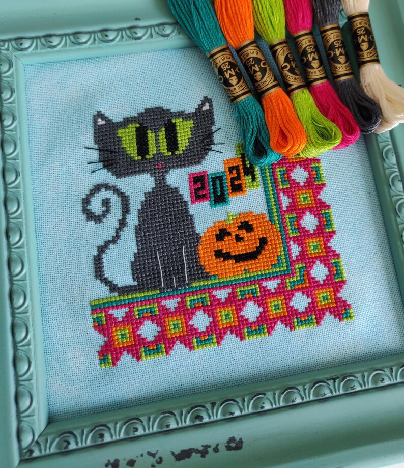 Gray Cat Strut - PDF Digital Cross Stitch Pattern S002 - Etsy