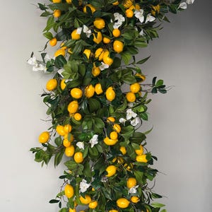 Citrus Arbor Garland, Faux Lemon Decor, Decorative Fruit Arch, Spring ...