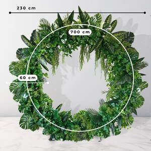 Hanging Fake Greenery, Artificial Monstera Palm Garland, Faux Greenery ...