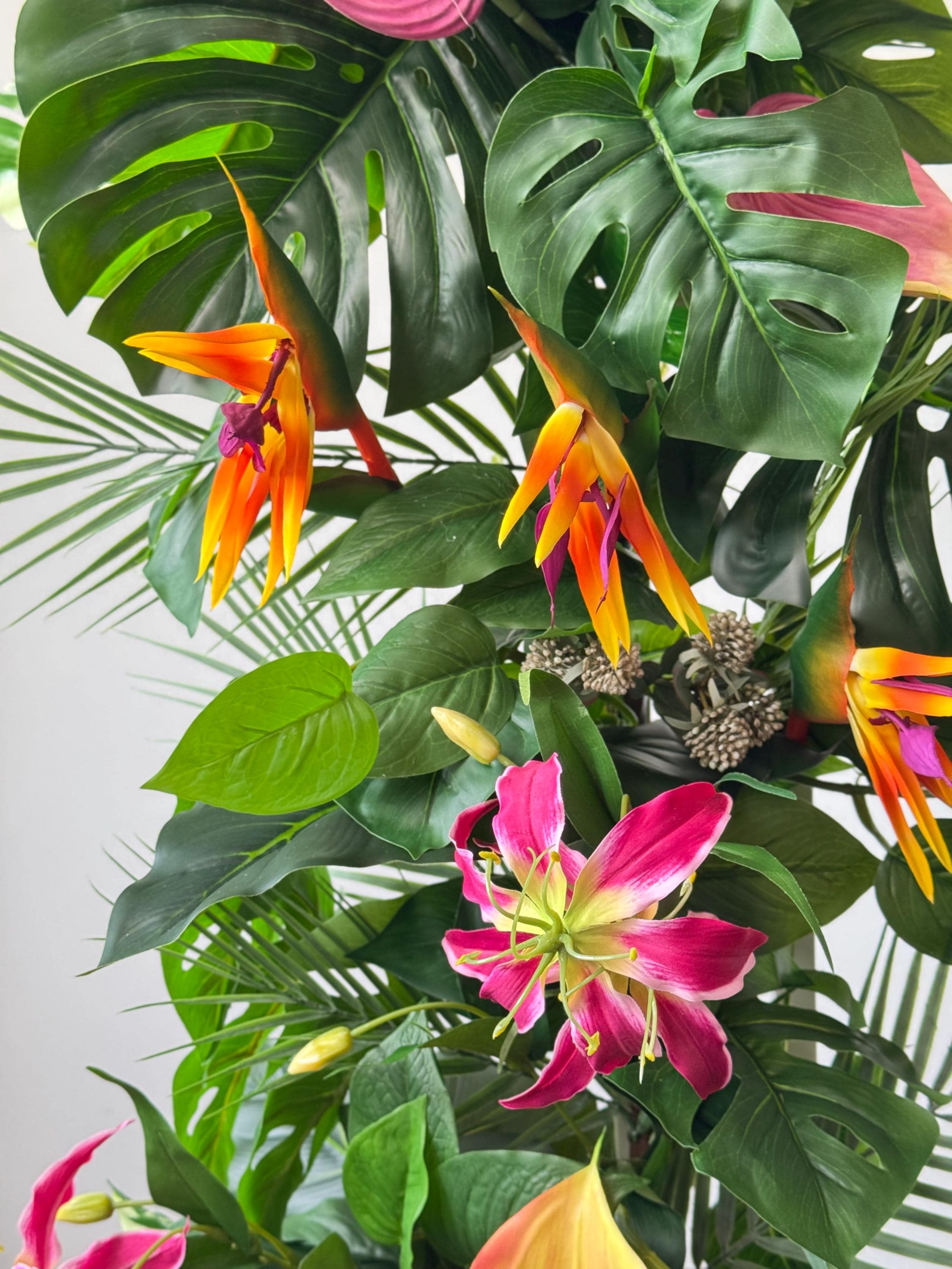 Tropical Greenery Garland, Silk Arbor Decor, Wedding Arch Flower, Faux ...