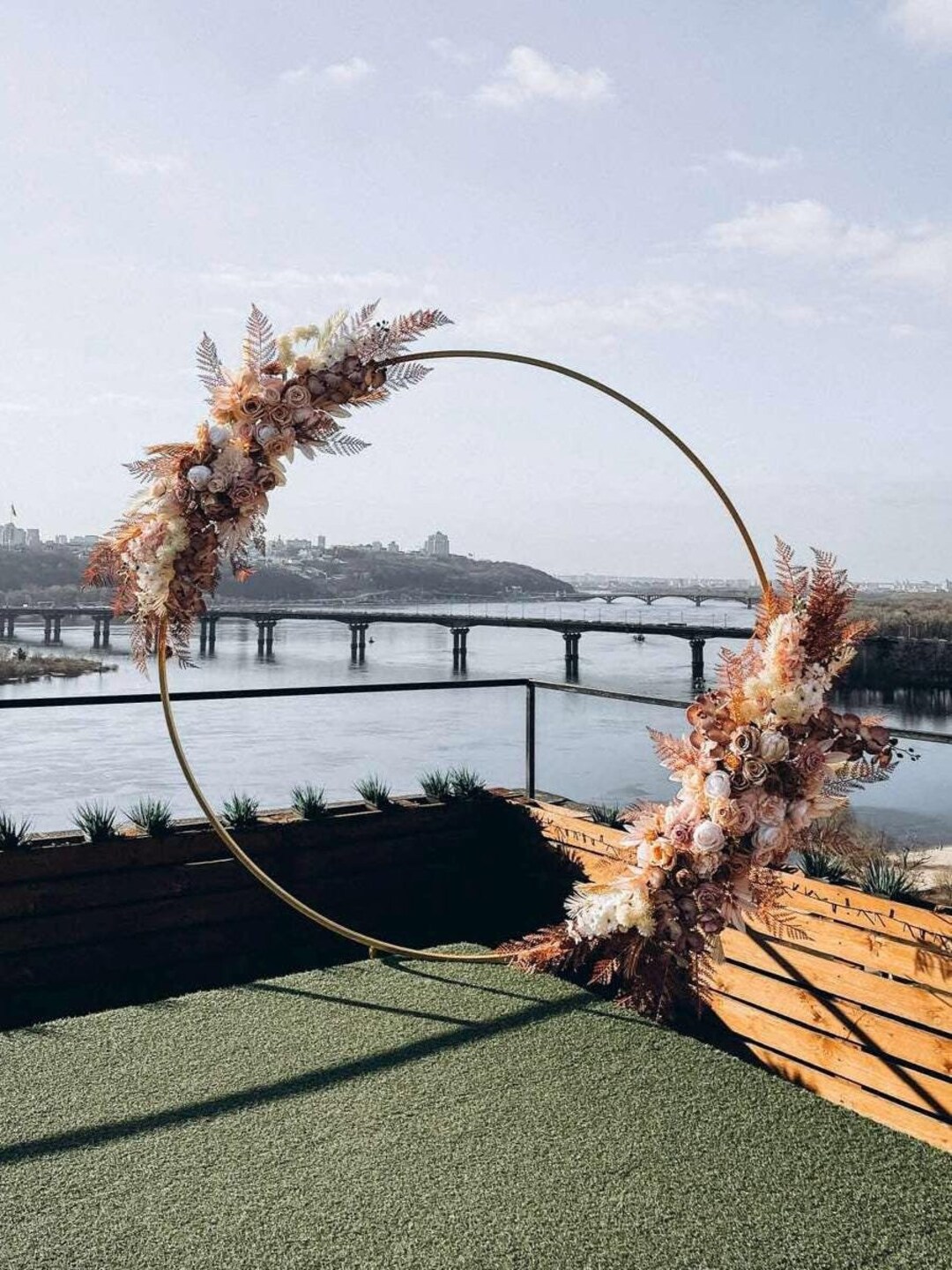 Boho Wedding Arch Swag, Rustic Silk Abor Arrangement, Bohemian Floral ...